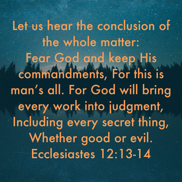 Ecclesiastes 12:13-14 – The Slade Church
